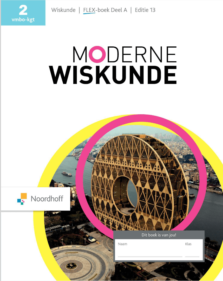 Inhoud Moderne Wiskunde | FLEX-boek Deel A | 2 vmbo-kgt