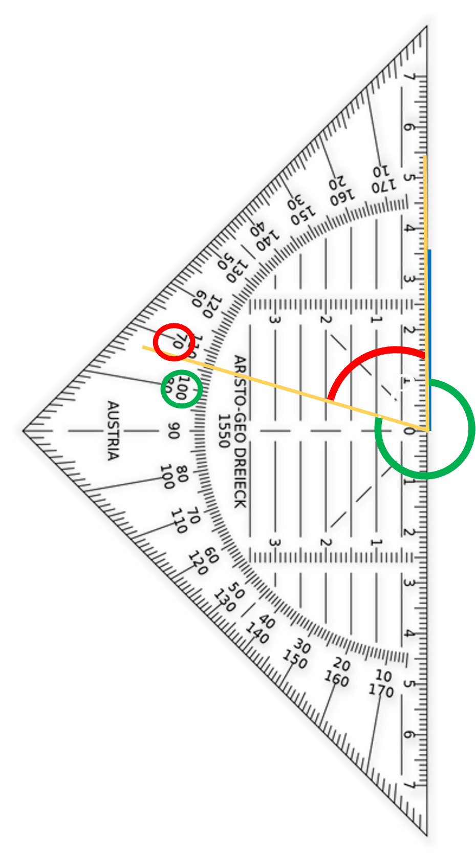 Hoeken tekenen met een geodriehoek: Hoe werkt dat?